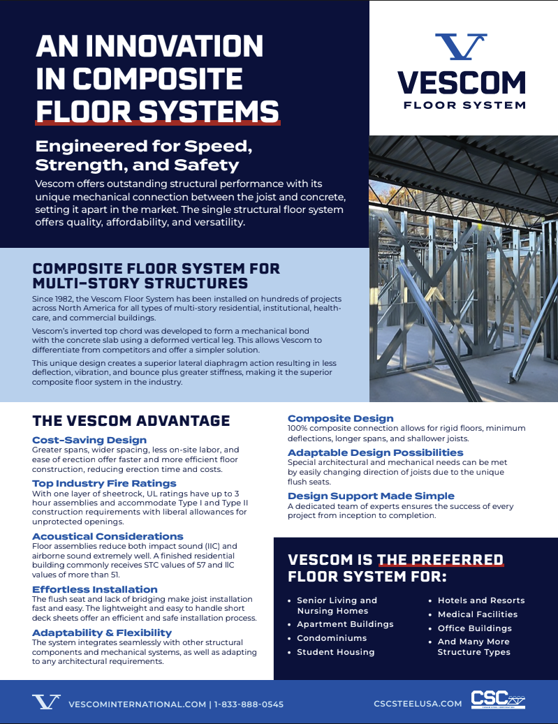 Vescom Floor System | CSC - Canam Steel Corporation